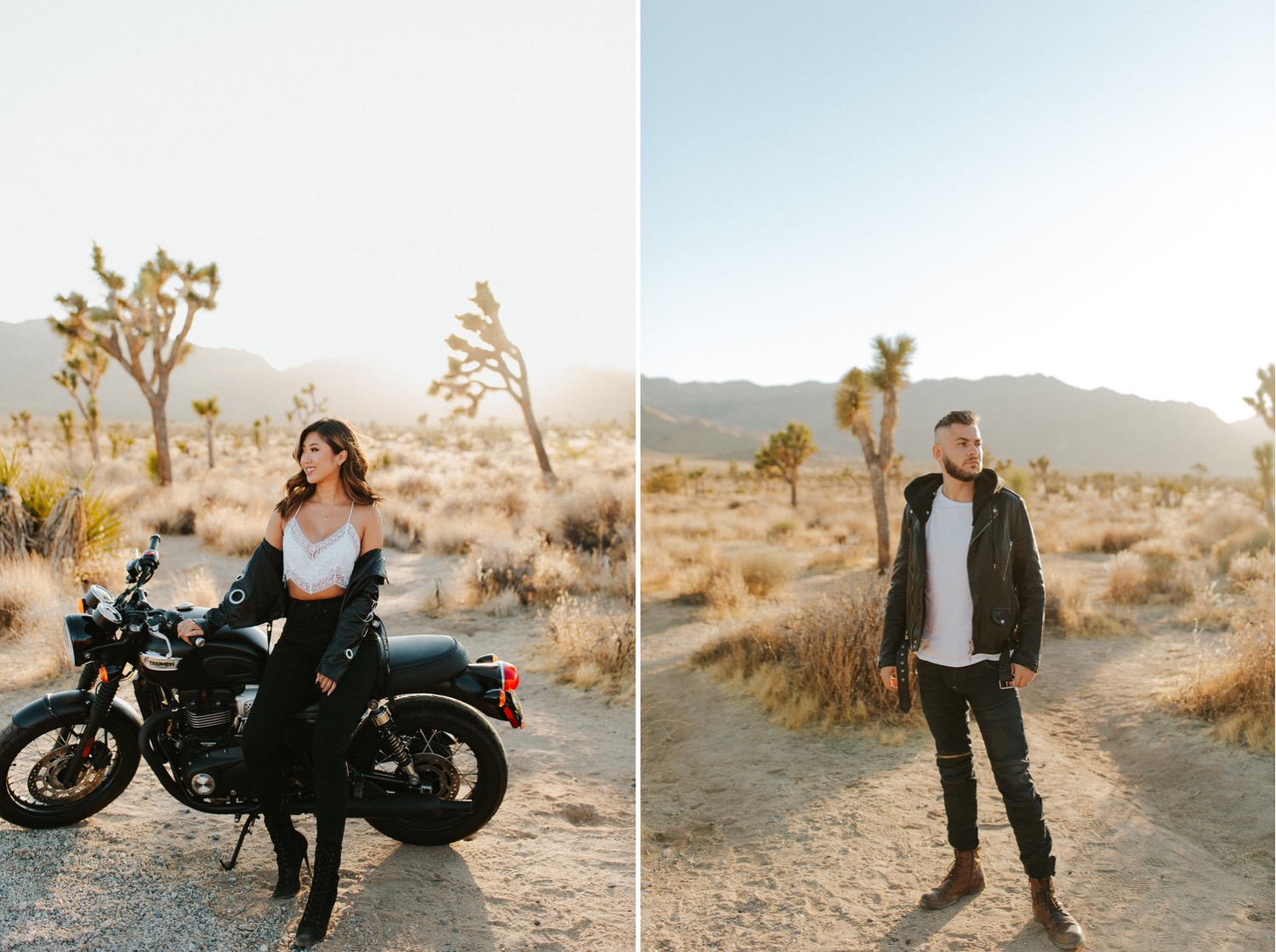 Joshua Tree Motorcycle Engagement - maiachloe.com/blog